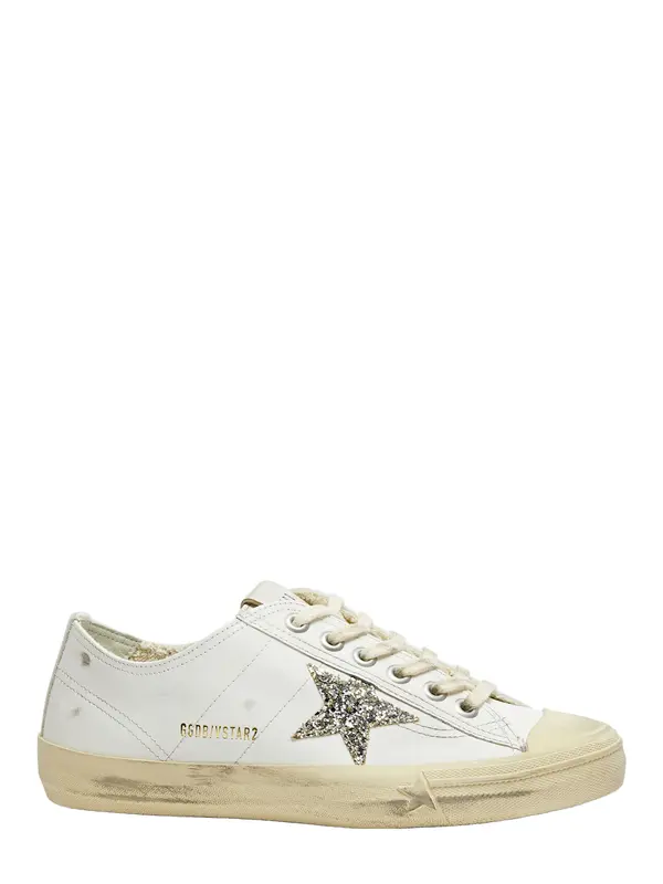 GOLDEN GOOSE V-star 2 Leather Sneakers - White