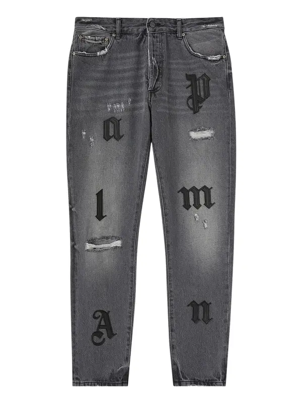 Palm Angels Classic 5 Pocket Jeans - Grey