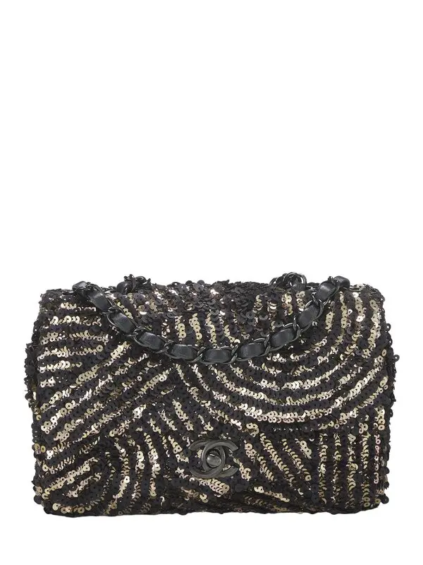 Chanel Sequin Half Flap Bag - Multi