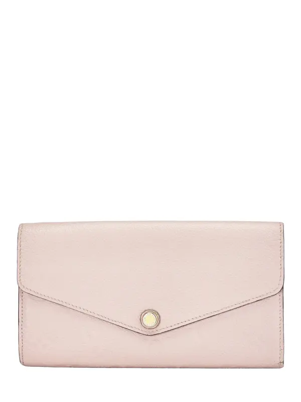 LOUIS VUITTON Monogram Empreinte Sarah Wallet - Pink