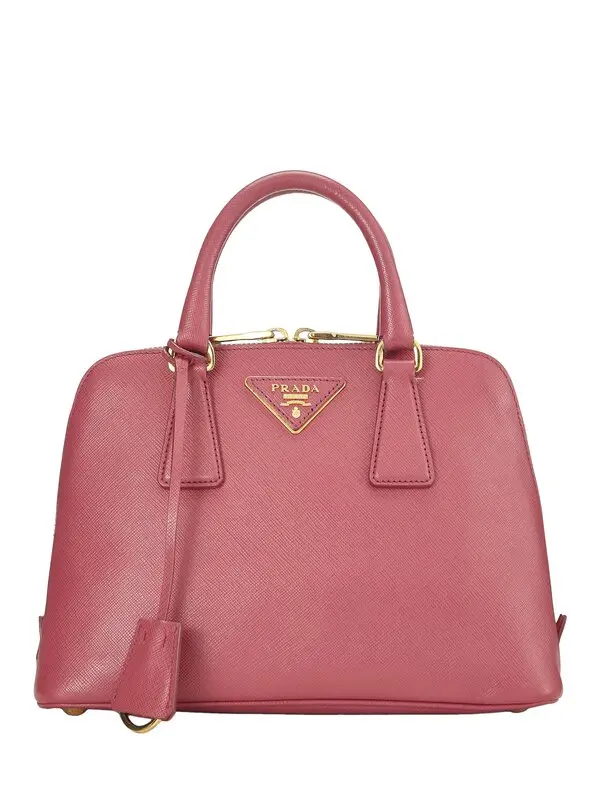Prada Saffiano Promenade Top Handle Bag - Pink
