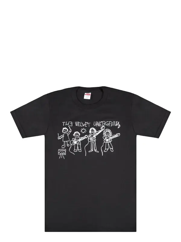 Supreme The Velvet Underground Drawing T-shirt - Black