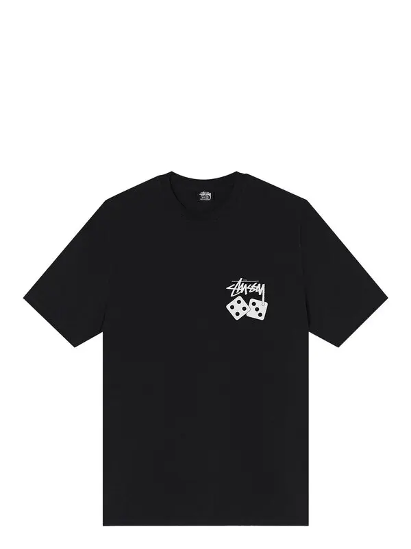 StÜssy Dice Pigment Dyed Tee - Black