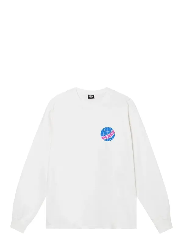 StÜssy Global Peace Long-sleeve Tee - Cream