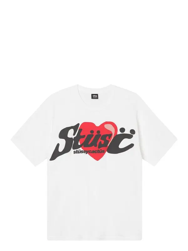 StÜssy X Cactus Plant Flea Market Heart T-shirt - White