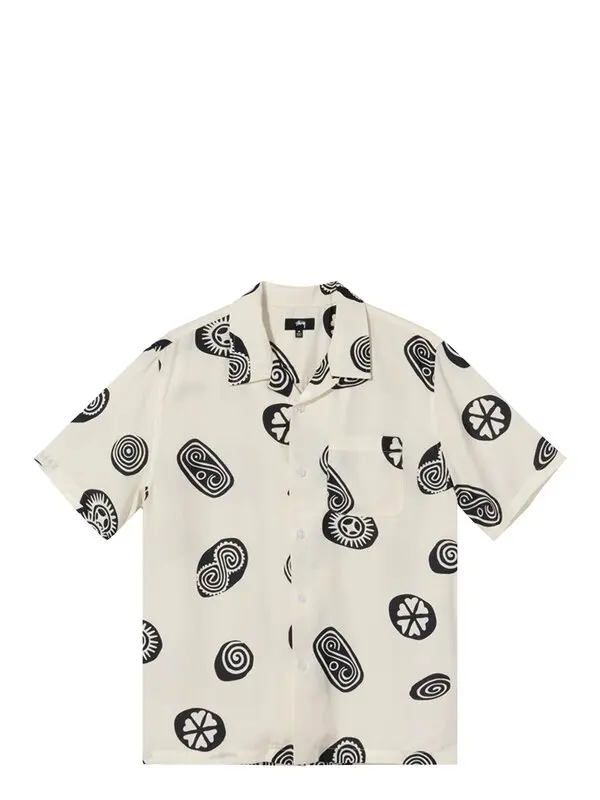 StÜssy Icon Pattern Shirt - Cream