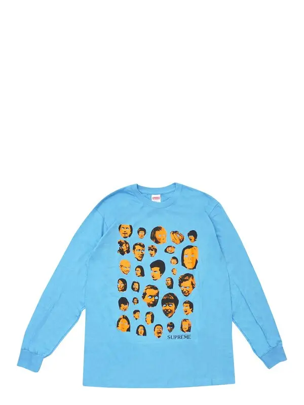 Supreme Faces Long-sleeve Tee - Blue
