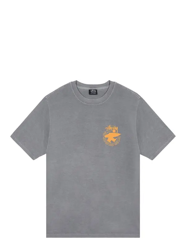 StÜssy Beach Roots Pigment Dyed Tee - Grey