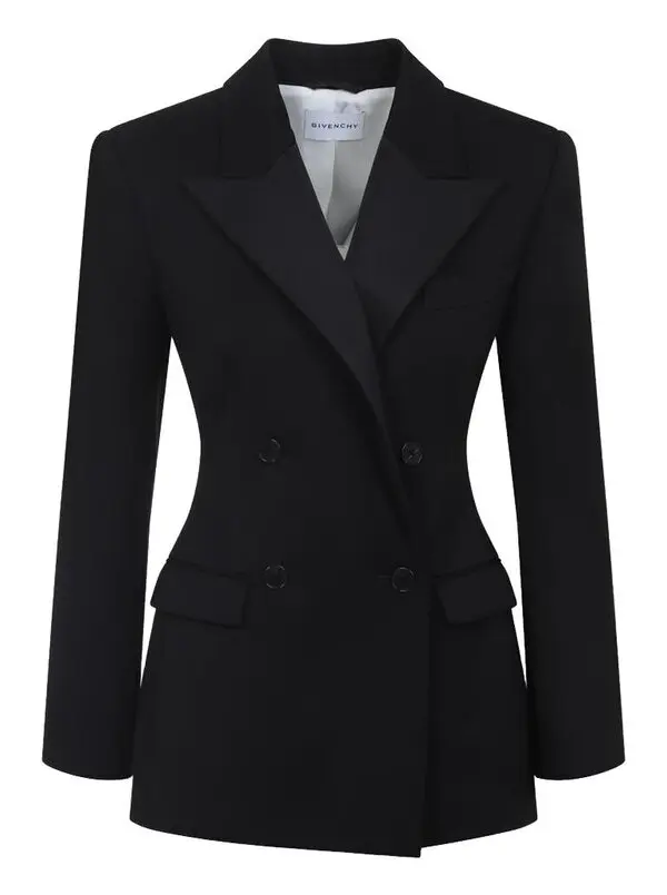 Givenchy Wool Double-breasted Jacket - Black