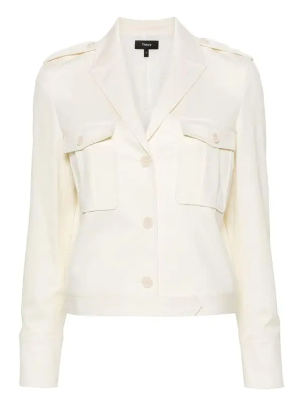 Theory Bxy Military Jkt.tex - C05 Ivory