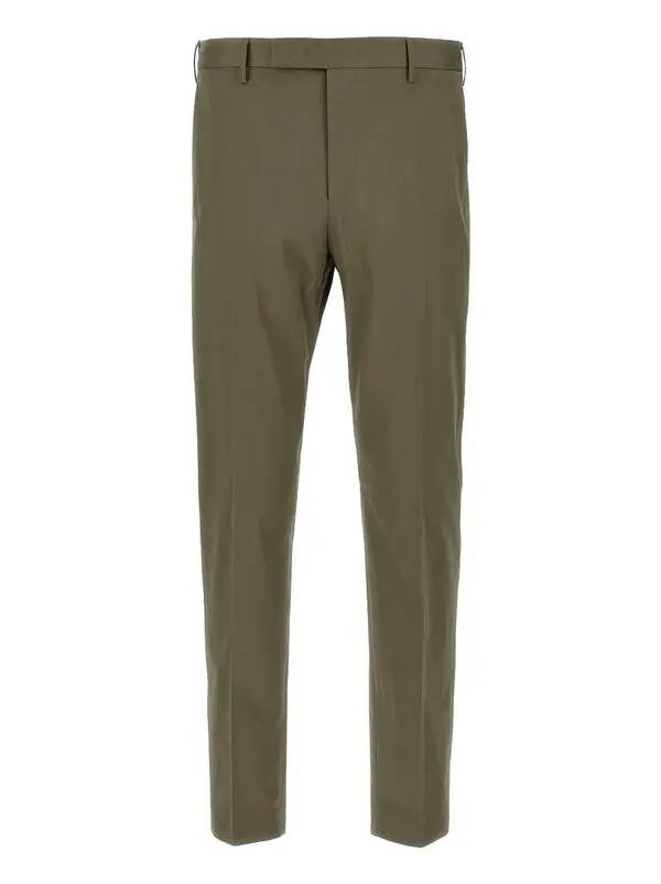 PT TORINO Dieci B-stretch Batavia Wool Pants - Green