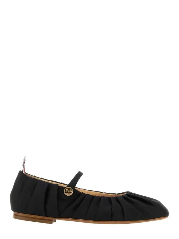Thom Browne Silk Ballerinas - Black