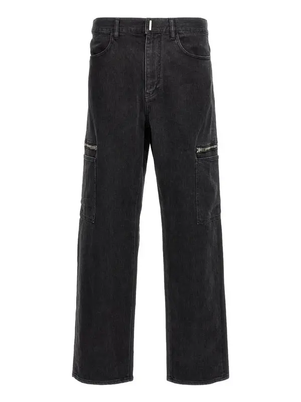 Givenchy Cargo Denim Jeans - Black