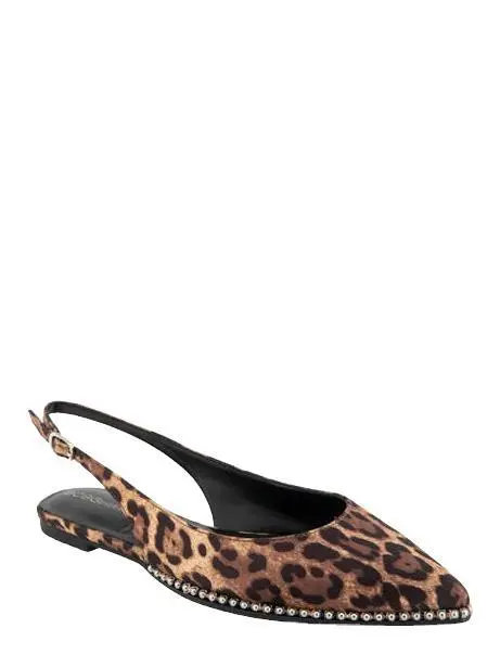 Bcbgmaxazria Valerie Slingback Pointed Toe Flat - Leopard