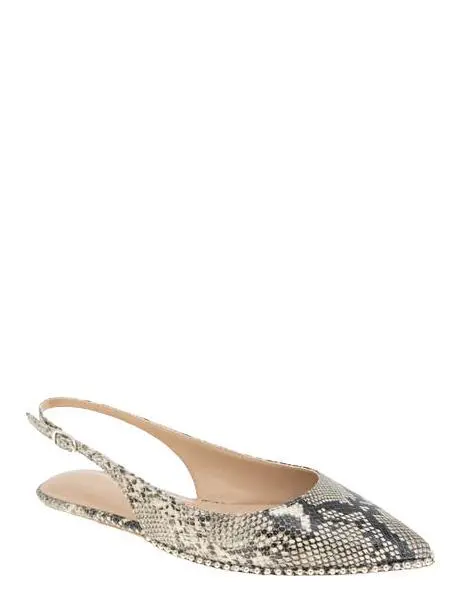 Bcbgmaxazria Valerie Slingback Pointed Toe Flat - Snake