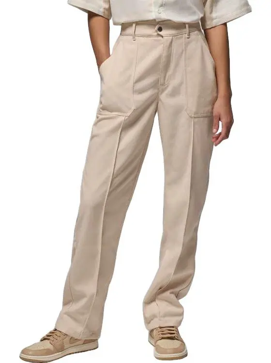 JORDAN Twill Straight Leg Pants - Legend Light Brown