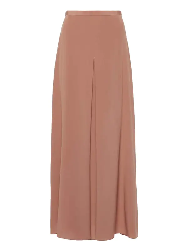 FFORME Lotta Silk Crêpe De Chine Maxi Skirt - Pink