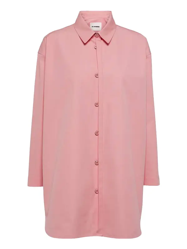 JIL SANDER Cotton Poplin Shirt - Pink