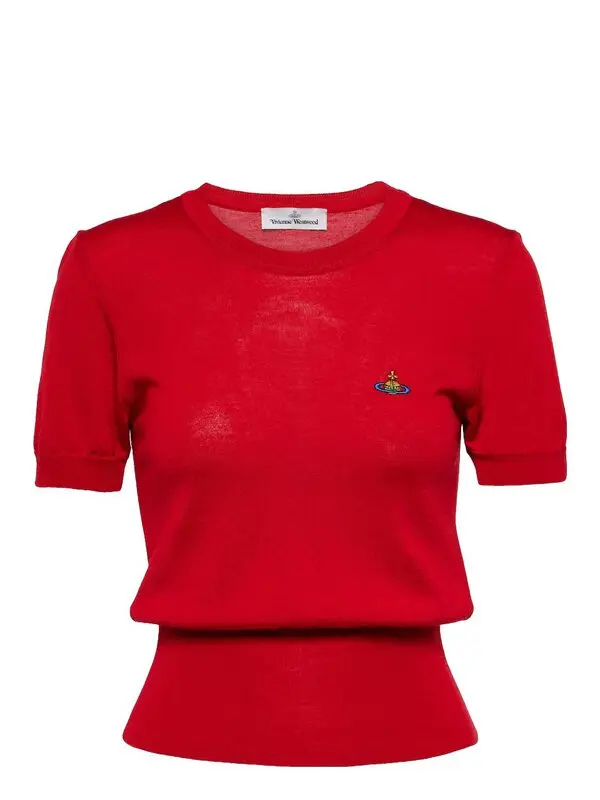 VIVIENNE WESTWOOD Bea Wool Blend Top - Red