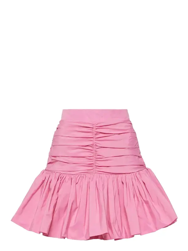 Patou Ruffled High-rise Mini Skirt - Pink