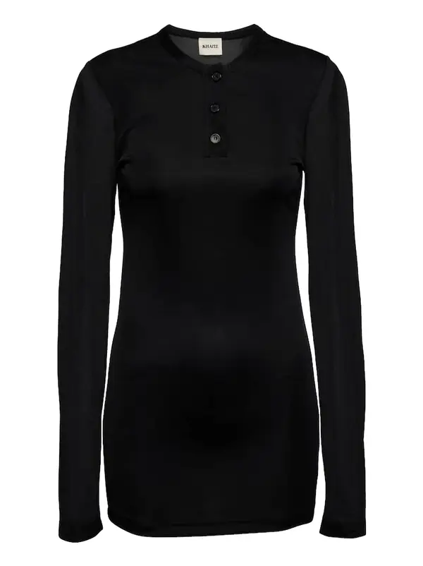 Khaite Byron Jersey Top - Black
