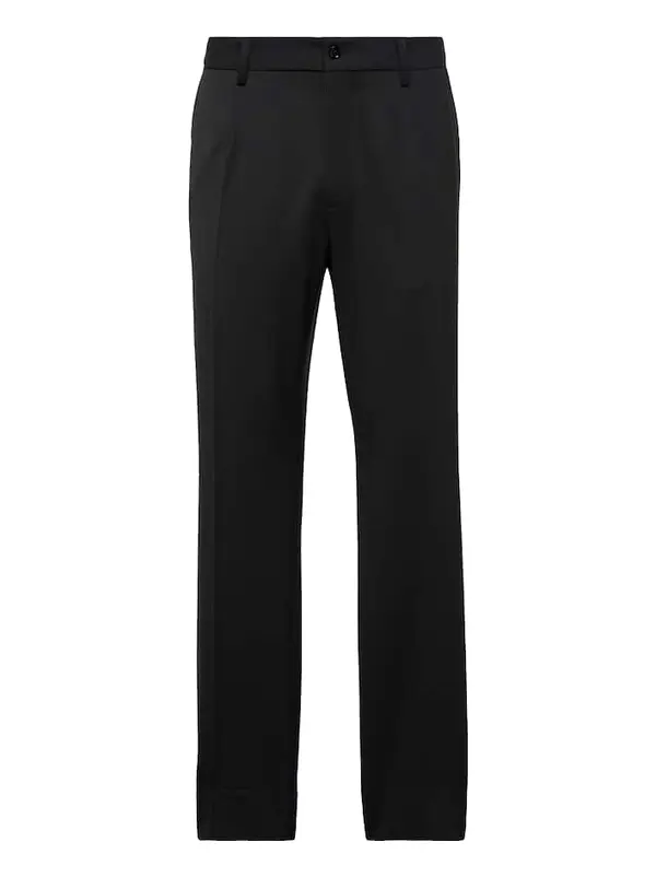 Dolce & Gabbana Wool-blend Suit Pants - Black