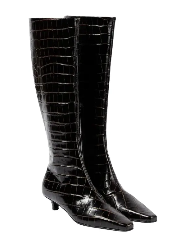TOTEME Leather Knee-high Boots - Brown
