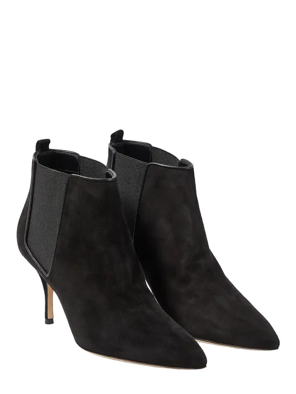 Manolo Blahnik Dildi Otto Ankle Boots - Black