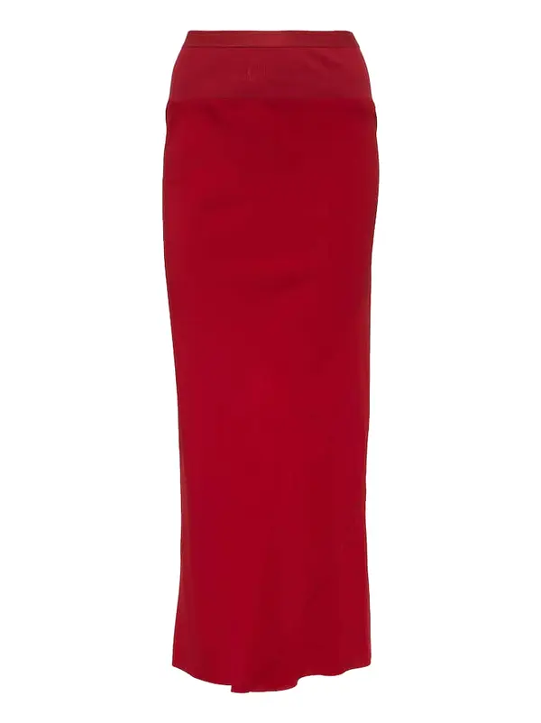 Rick Owens High-rise Midi Skirt - Red