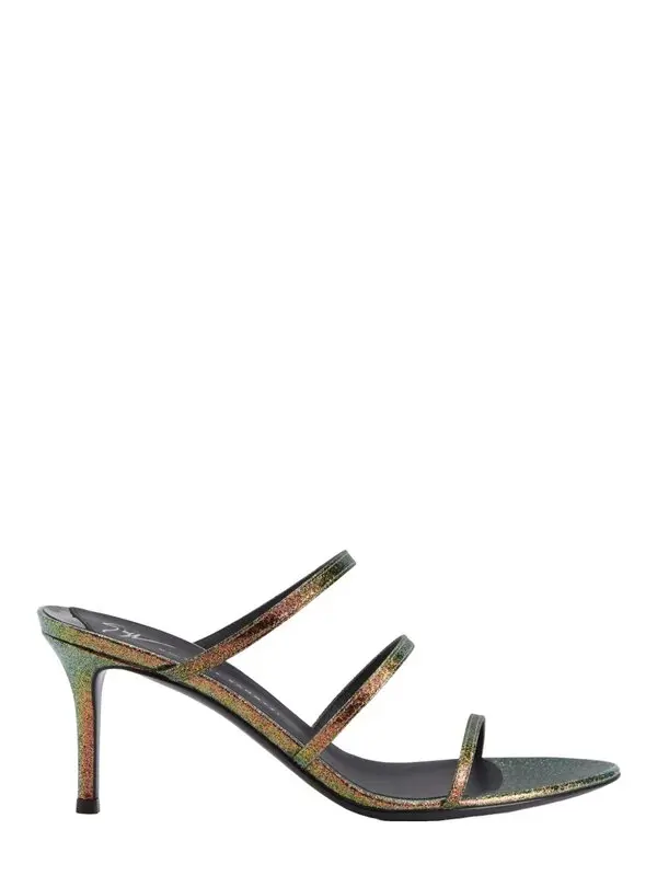 GIUSEPPE ZANOTTI Alimha 70mm Leather Sandals - Green