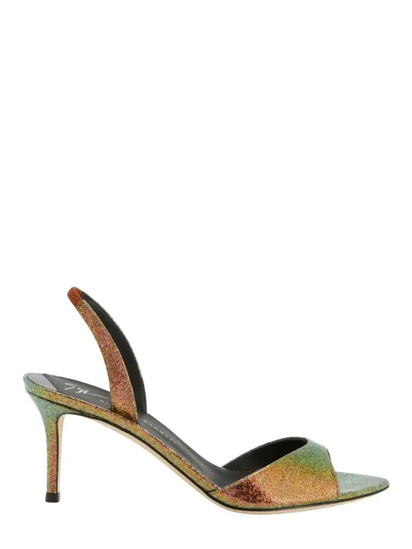 GIUSEPPE ZANOTTI Lilibeth 70mm Slingback Sandals - Green