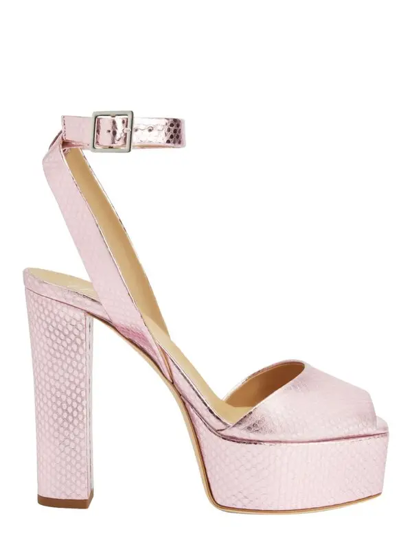 GIUSEPPE ZANOTTI Betty 120mm Platform Sandals - Pink