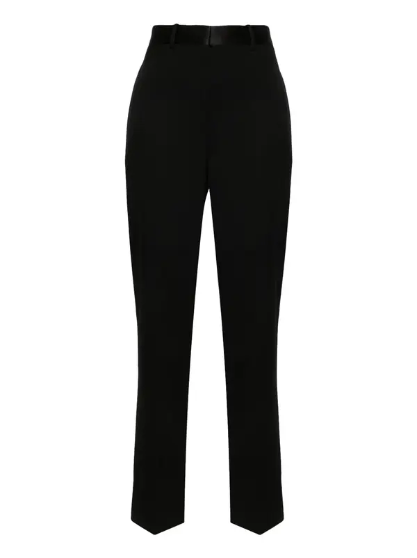 Victoria Beckham High-waisted Straight-leg Trousers - Black