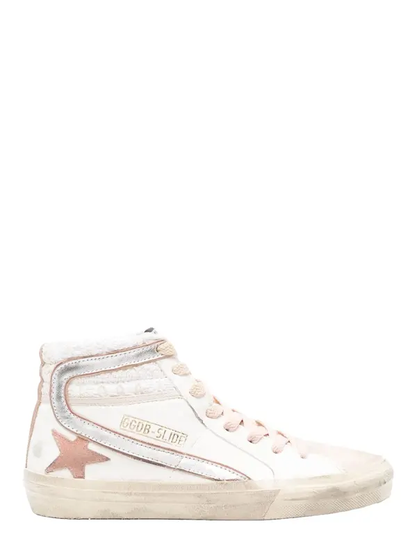 Golden Goose Slide High-top Sneakers - White