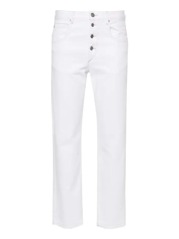 Isabel Marant Jemina Slim-fit Cropped Jeans - White