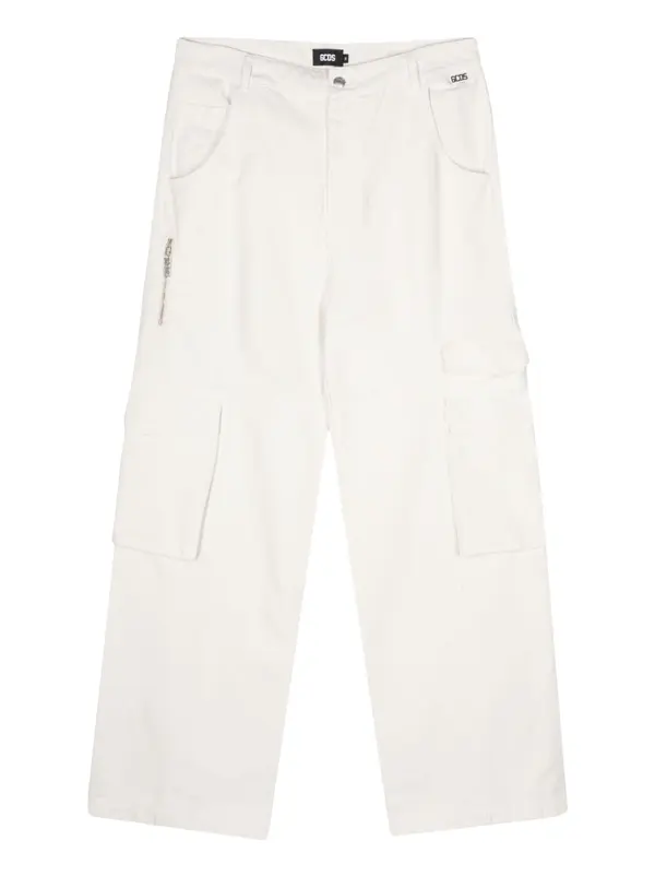 Gcds Ultracargo Wide-leg Trousers - White