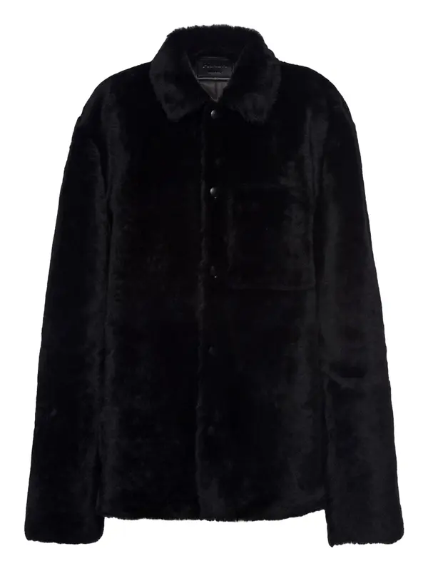 Prada Shearling Blouson Jacket - Black