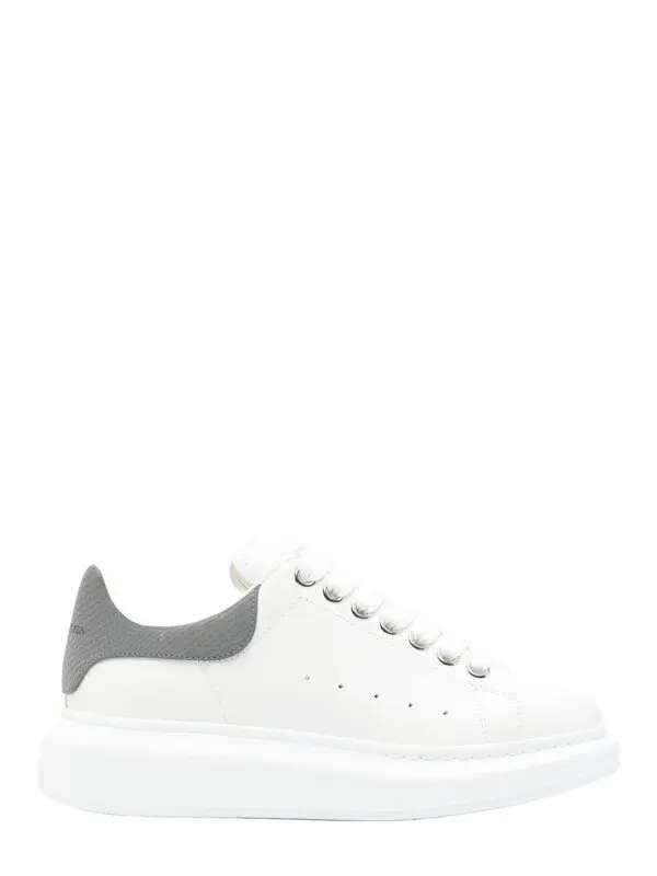 Alexander McQueen Oversized Leather Sneakers - White