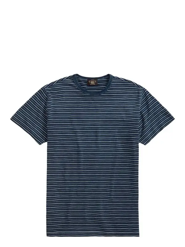 Ralph Lauren Stripe-print Cotton T-shirt - Blue