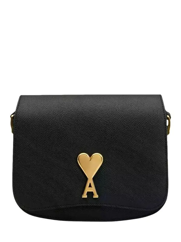 Ami Small Paris Shoulder Bag - Black
