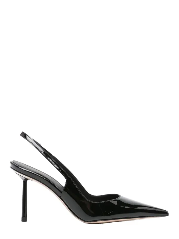 LE SILLA Bella 80mm Patent Leather Pumps - Black