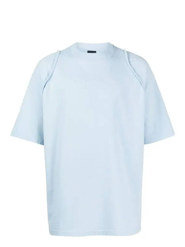 Jacquemus Le Camargue Logo-embroidered T-shirt - Blue