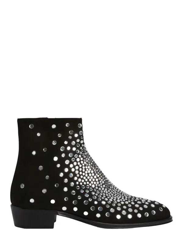 GIUSEPPE ZANOTTI 40mm Pegasus Crystal-embellished Boots - Black