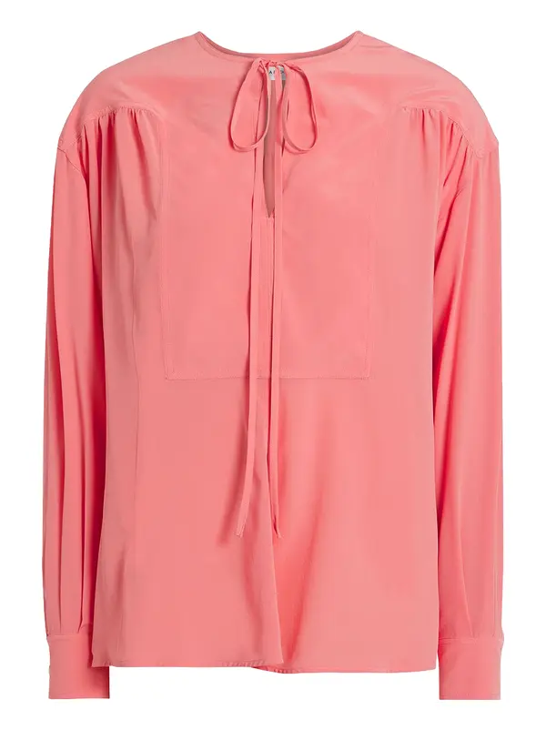 Victoria Beckham Silk Crepe De Chine Blouse - Pink