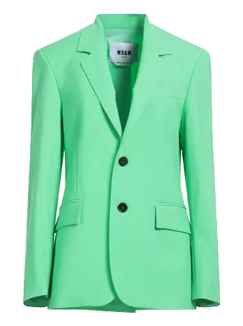 MSGM Single-breasted Blazer - Green