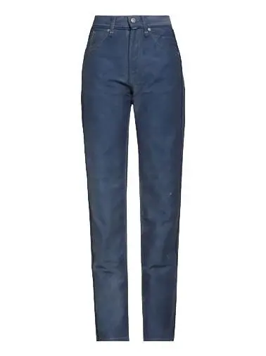 MAISON MARGIELA Straight Leg High Waisted Pants - Blue