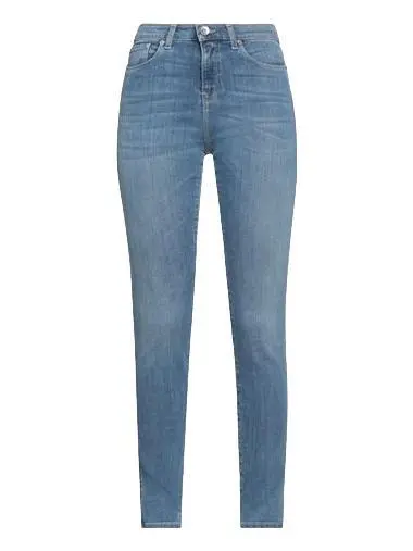 Emporio Armani Slim-leg Cotton-blend Jeans - Blue