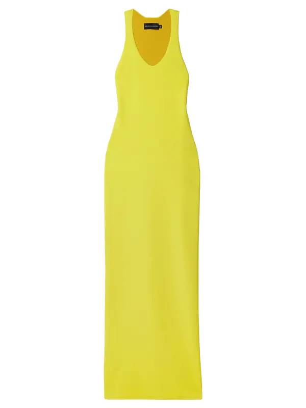 Brandon Maxwell Cara Stretch-knit Maxi Dress - Yellow