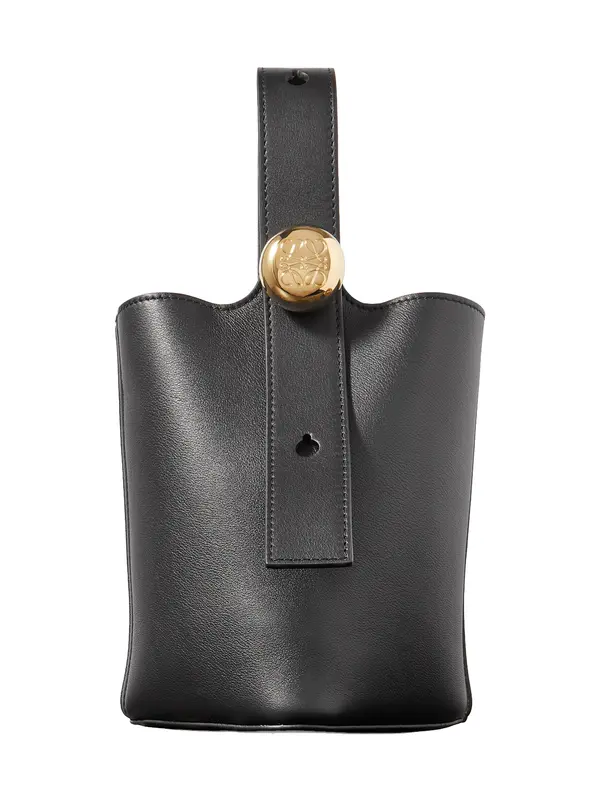 Loewe Pebble Leather Tote - Black