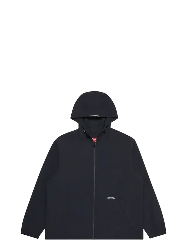 Supreme Reflective Zip Hooded Jacket - Black